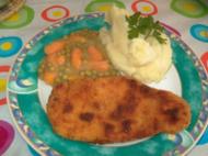 Saure Rolle " Husumer Art" mit Butter-Speckbohnen und Kartoffelpüree ...