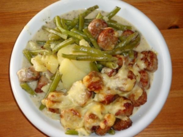 Grüne Bohnen Kartoffelpfanne mit Hackfleisch - schnell - von erdbeere1706