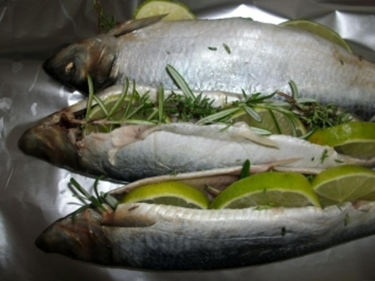 Gegrillte Grüne Heringe - einfach - 189 kcal/100g