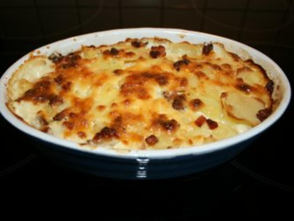 Kartoffelgratin mit Gekochten Kartoffeln und Schmand Rezepte Kartoffelgratin mit Gekochten Kartoffeln und Schmand Rezepte