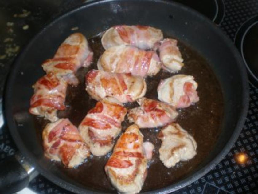 Schweinelendchen mit Speckmantel - einfach - 144 kcal/100g