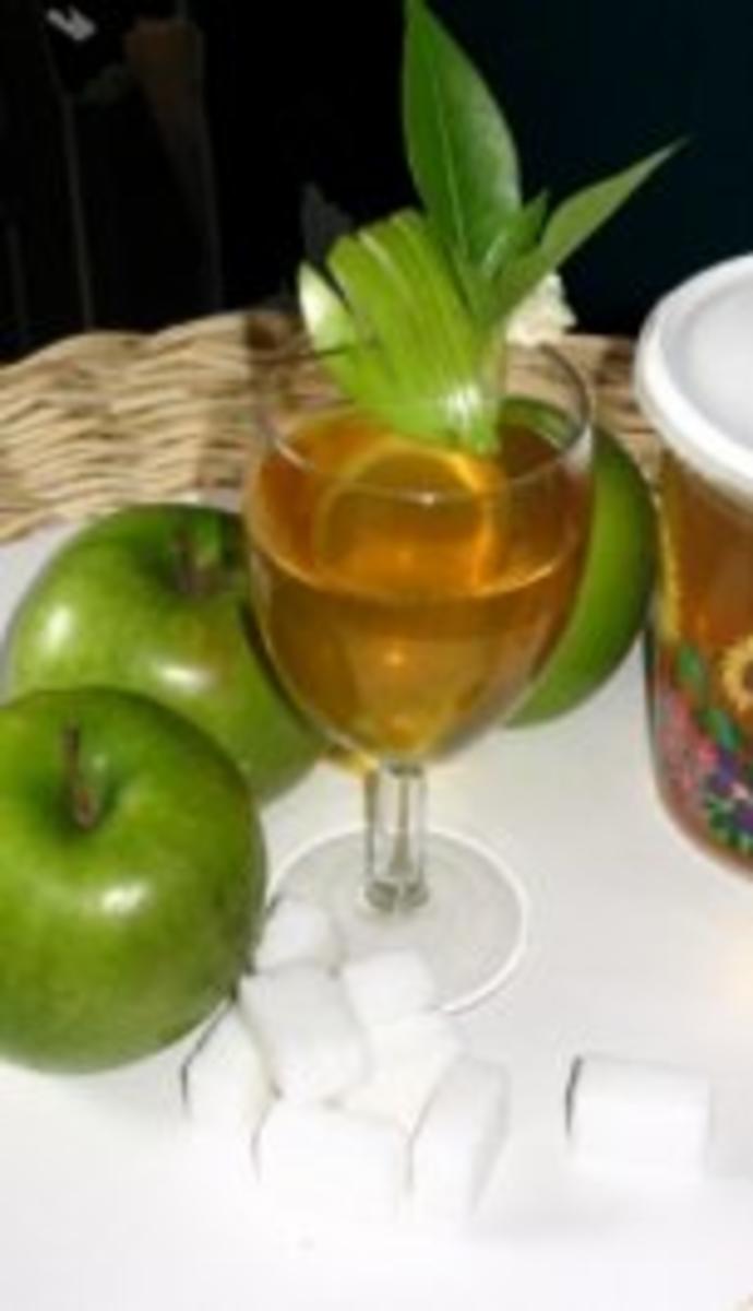 Pom, Pom, Pom, Apfelsaft mit ....... (In Französisch ein Apfel ist eine ...