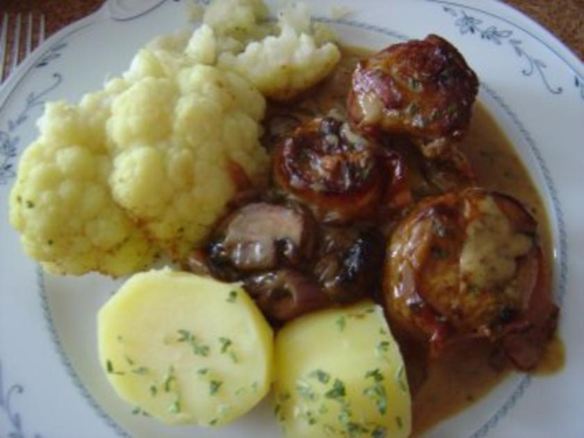 Förster-Medallions überbacken mit braunen Champignons - einfach - 144 ...