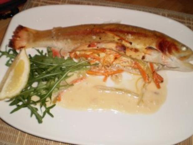 Goldforelle, gefüllt nach französischer Art - Rezept - kochbar.de