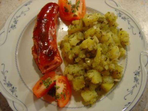 Warmer Kartoffelsalat ohne Fett, kalorienarm - schnell & einfach - 135 ...