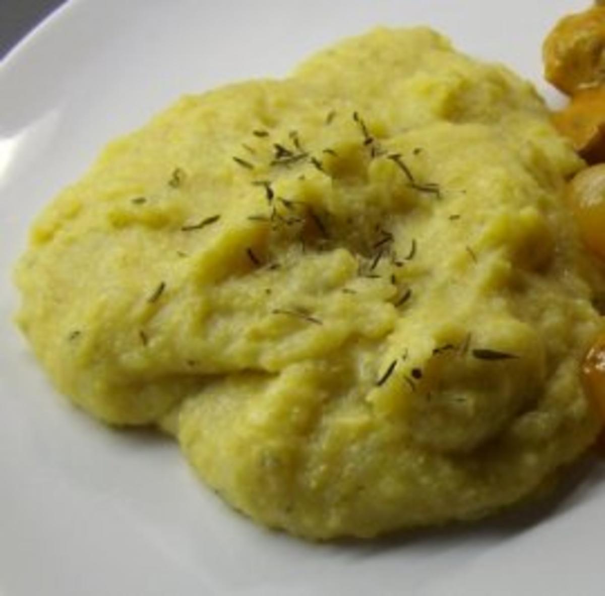 Thymianpolenta Aromatische Beilage - Rezept mit Bild - kochbar.de