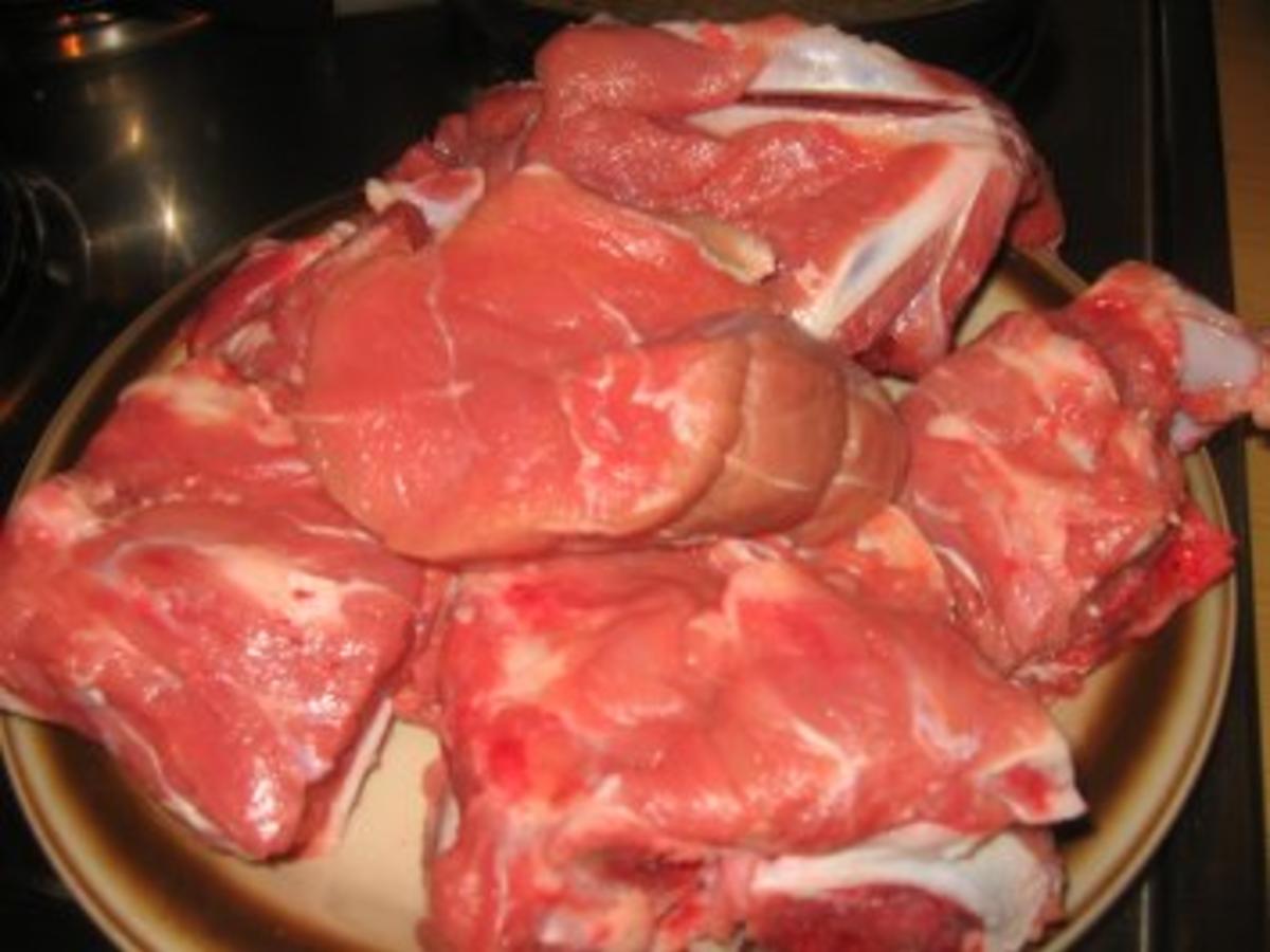 Fleisch: Eingemachtes Kalbfleisch - einfach - 35 kcal/100g