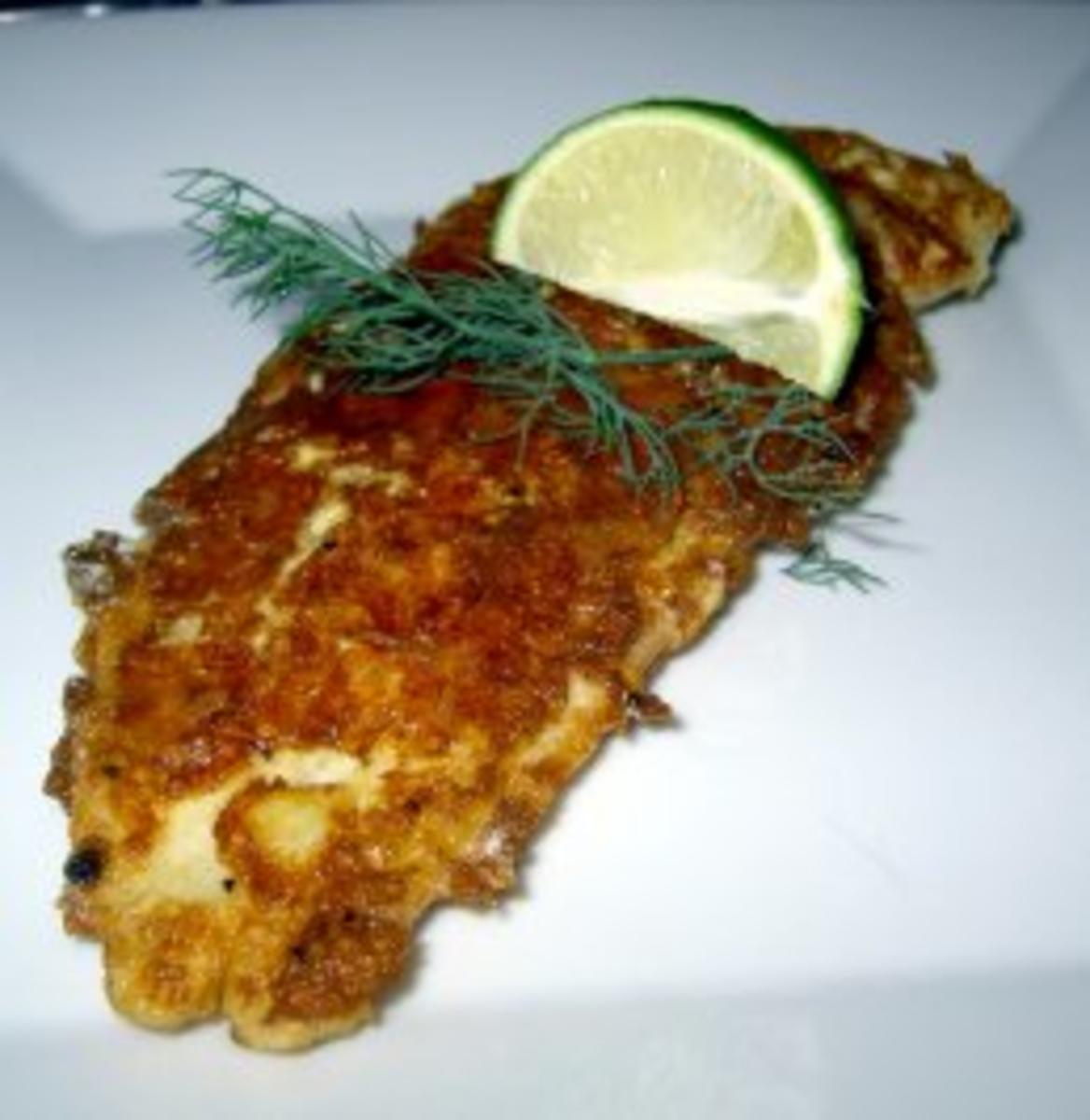 Seehechtfilet in Parmesan-Ei-Hülle - Rezept - kochbar.de