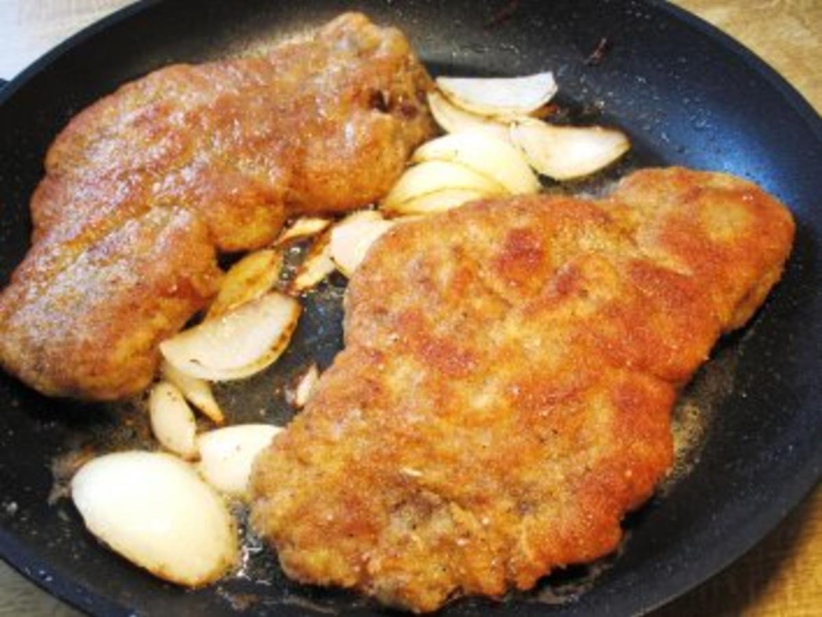 Kotelett paniert mit gebratenen Steinpilzen - schnell & einfach - von mimi