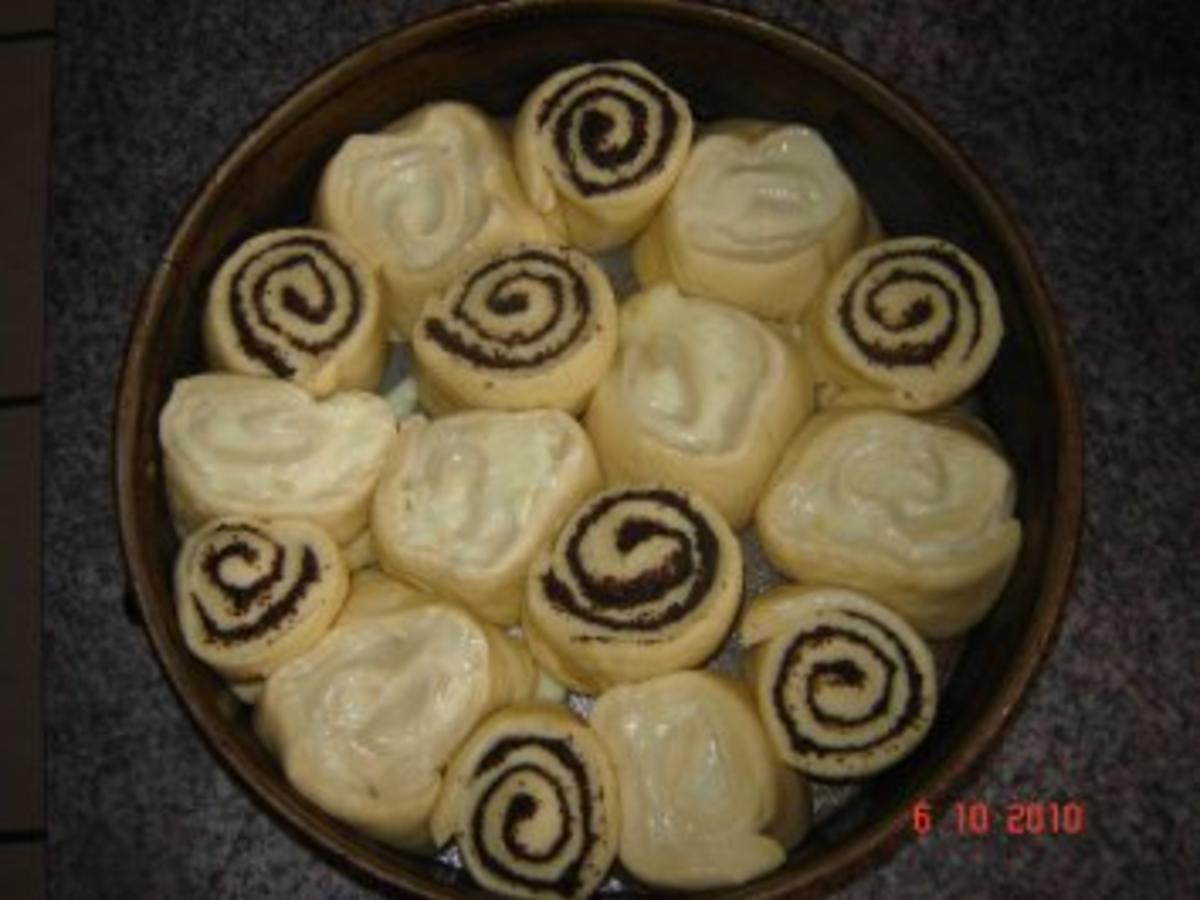 Kuchen + Torten : Hefe Schneckenkuchen mit 2 Füllungen - einfach - von ...