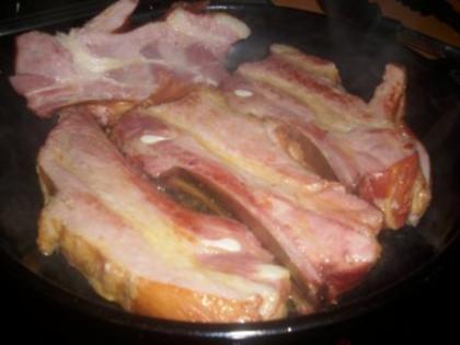 Teufelchens Dicke Kasseler Rippchen auf einem Weißkrautbett - einfach ...