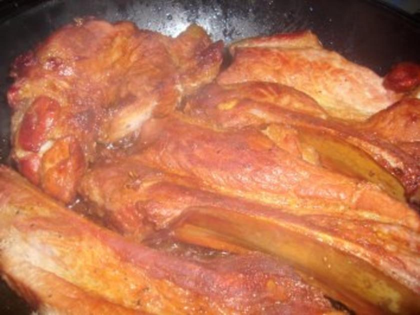 Teufelchens Dicke Kasseler Rippchen auf einem Weißkrautbett - einfach ...