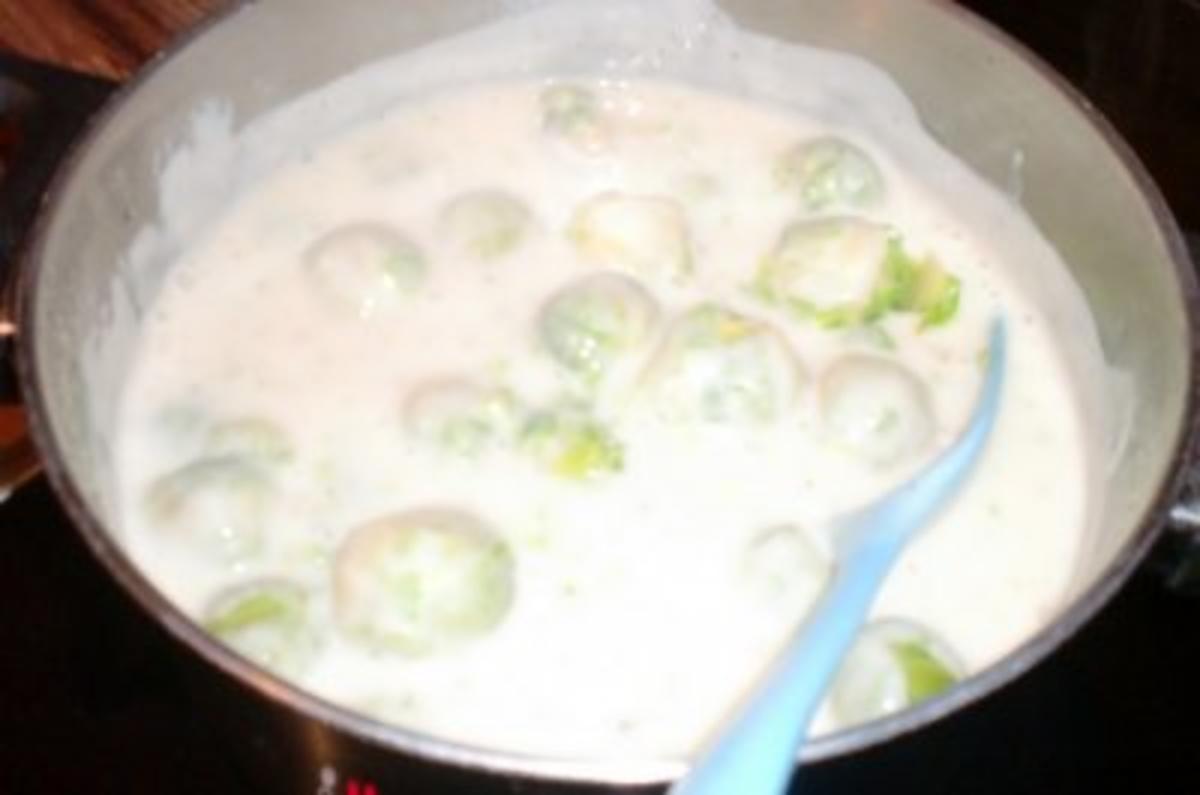 Beilage: Rosenkohl in Käse-Sahne-Sosse - Rezept - kochbar.de