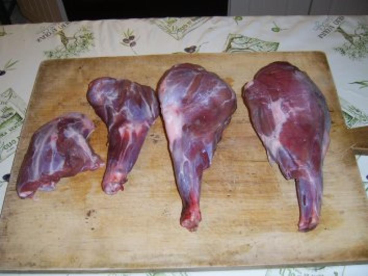 Feines Wildschwein Blatt + Keule vom Überläuferchen