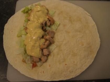 Chicken Curry Wrap - schnell & einfach - 125 kcal/100g