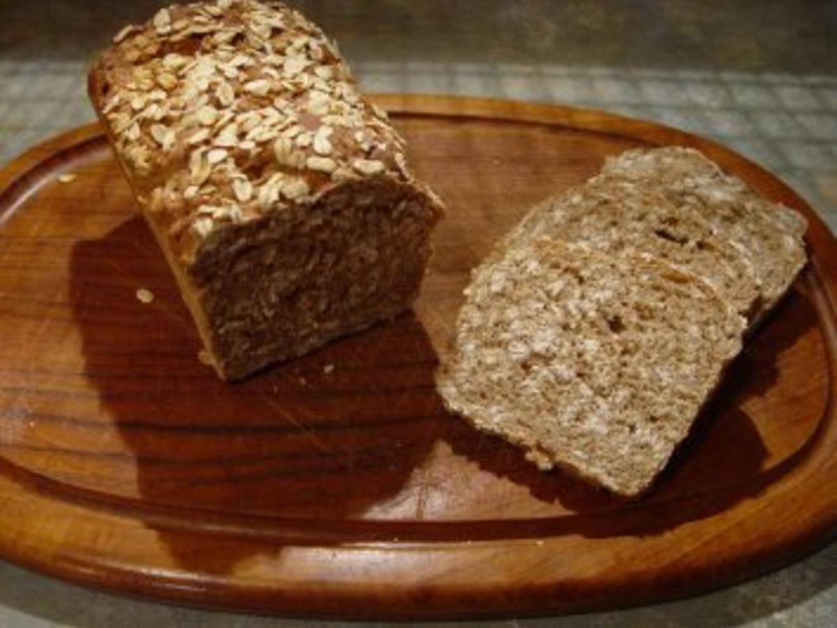 Weizen Haferflocken Brot - einfach - 194 kcal/100g
