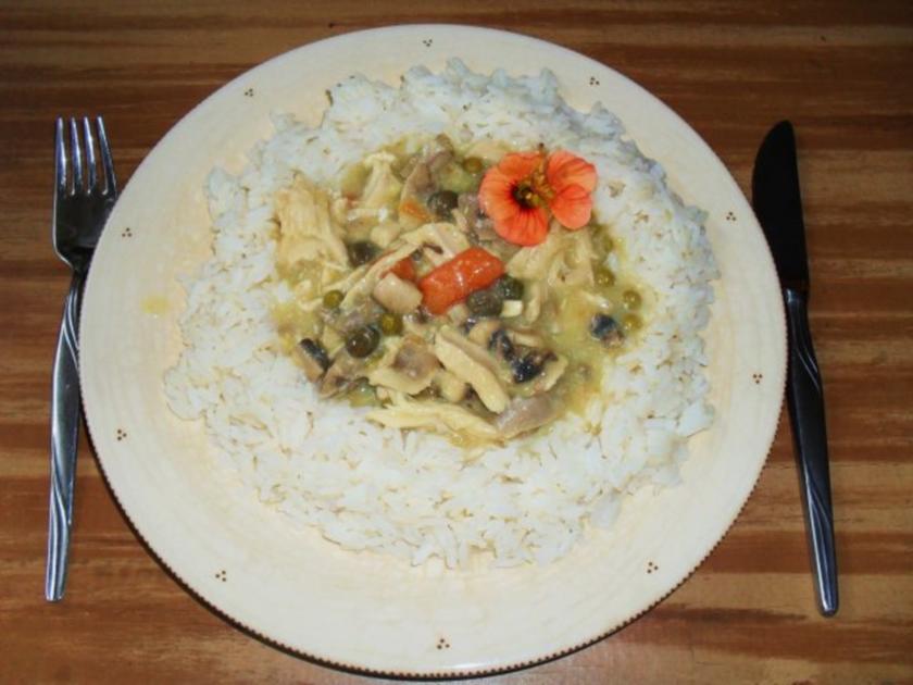 Hühner Frikassee - einfach - 174 kcal/100g