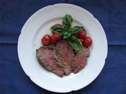 Rinderfilet mit Niedrigtemperatur gegart