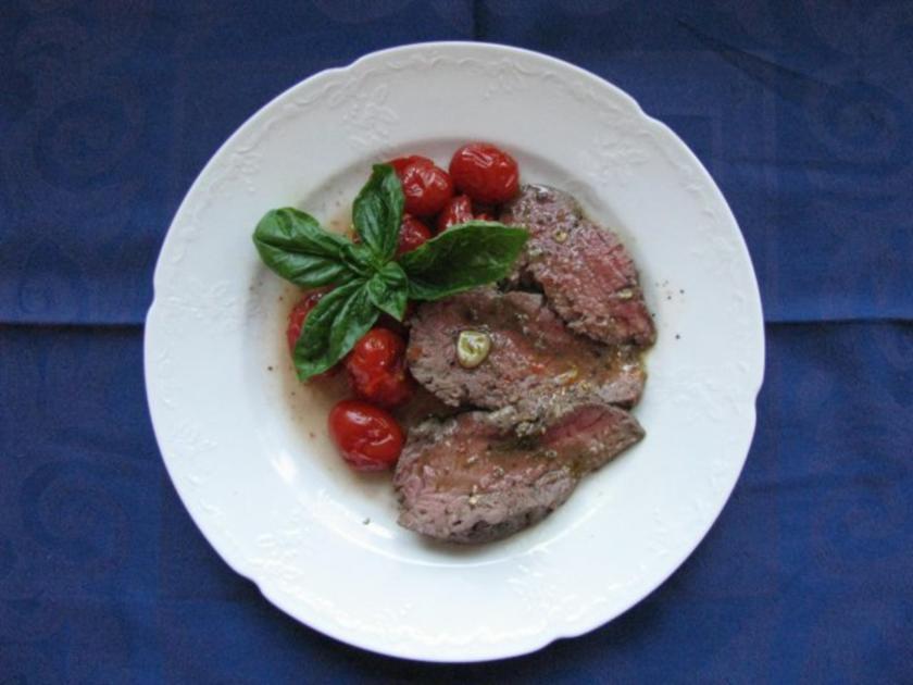 Rinderfilet mit Niedrigtemperatur gegart