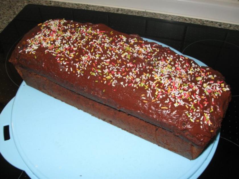 Bananen Schoko Kuchen - einfach - 326 kcal/100g