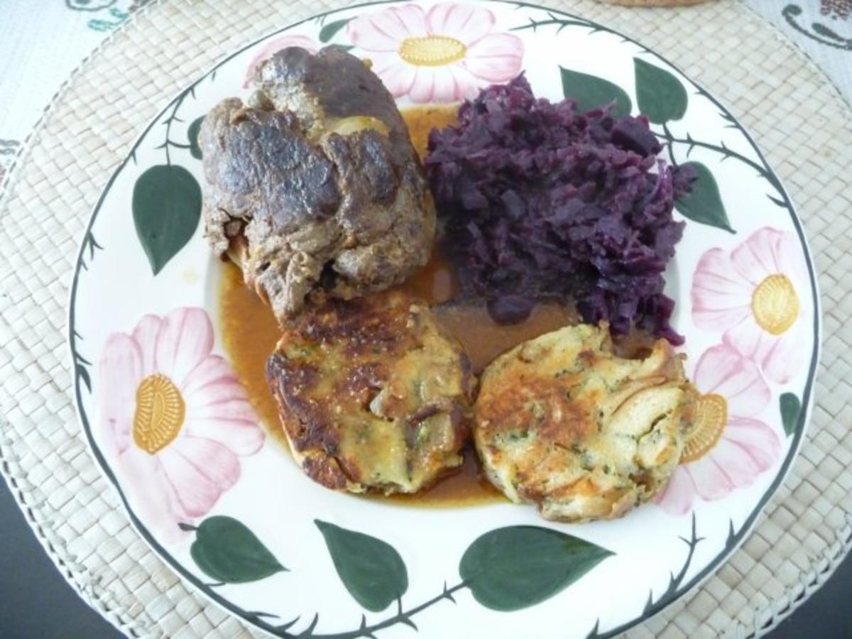 Resteverwertung : vom Adventsessen mit gebratenen Laugenknödel - Rezept ...