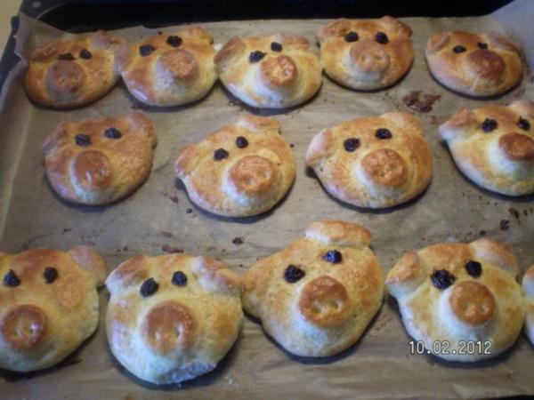 Kleine Glücksschweinchen - einfach - 162 kcal/100g