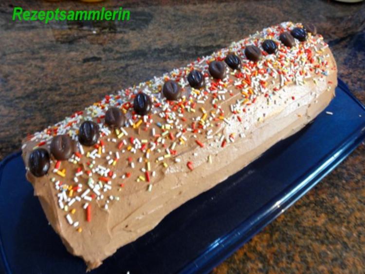 Biskuit: SCHOKO SAHNE ROLLE - einfach - von Rezeptsammlerin