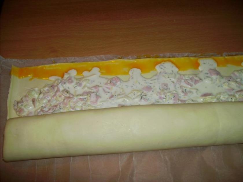Würzige Blätterteigschnecken - einfach - 238 kcal/100g