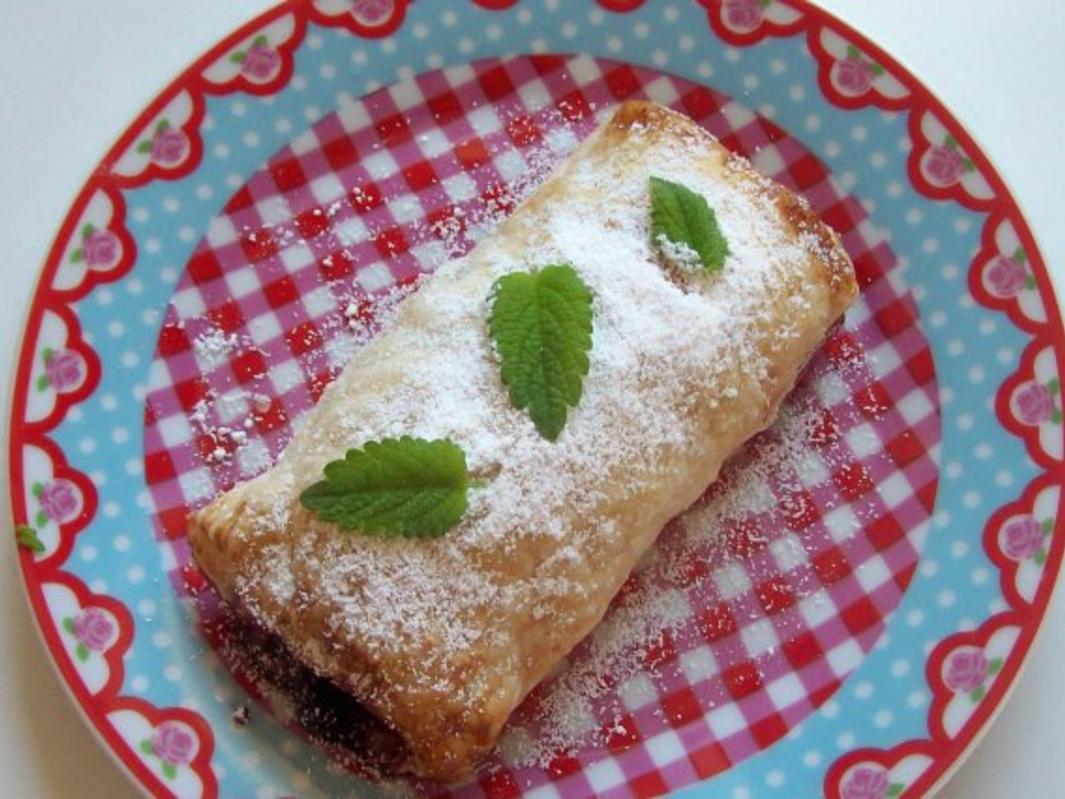 Kleine Apfel-Mango-Strudel mit Zitronencreme - Rezept - kochbar.de