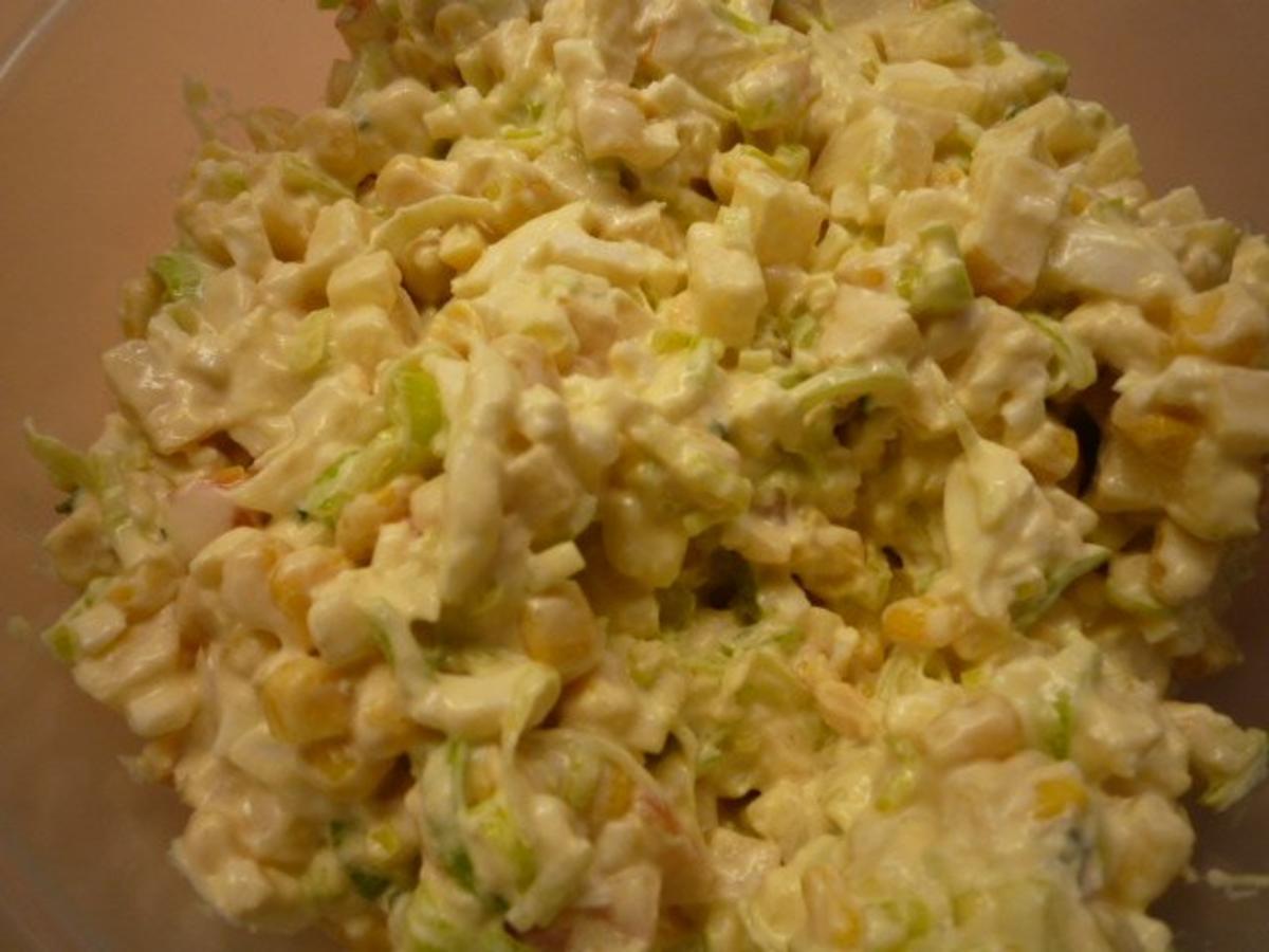Apfel Lauch Salat - schnell & einfach - 133 kcal/100g