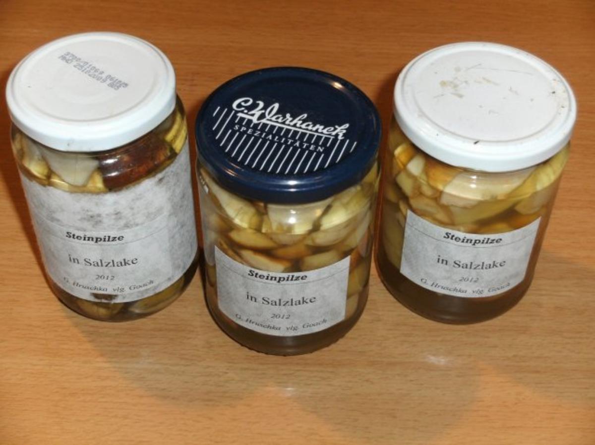 Pilze: Steinpilze in Salzlake - Rezept mit Bild - kochbar.de