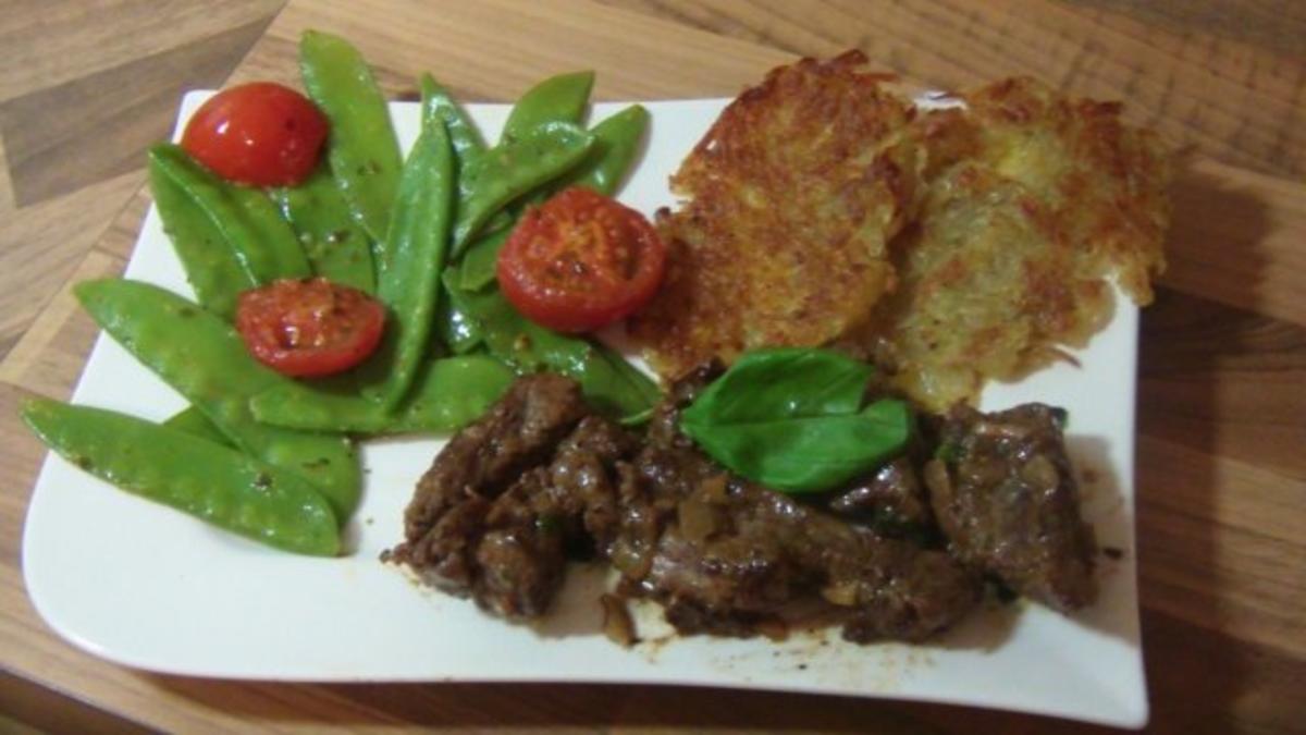 Rinderfiletspitzen mit Rösti - Rezept mit Bild - kochbar.de