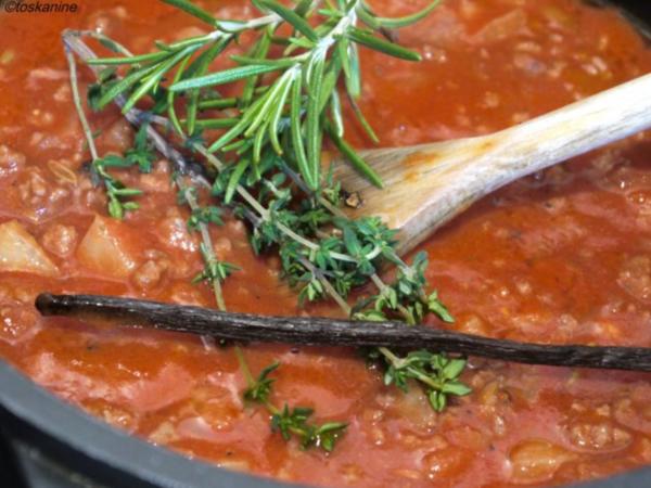 Fenchel Hackfleisch Sauce mit Tagliatelle - einfach - 173 kcal/100g