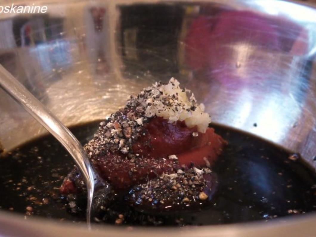 Whisky marinierte Hähnchenkeulen mit Kroketten - einfach - 592 kcal/100g