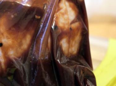 Whisky marinierte Hähnchenkeulen mit Kroketten - einfach - 592 kcal/100g