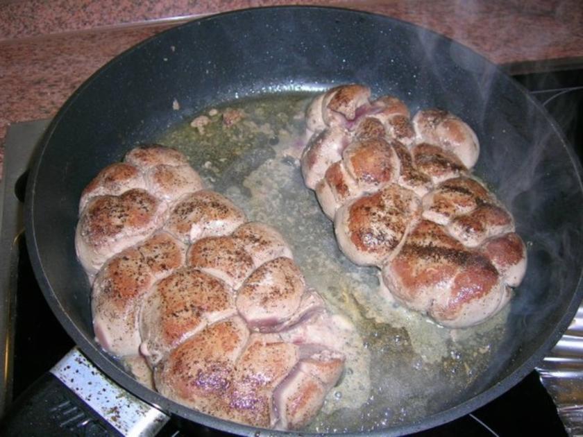 Kalbsnieren in Senfsauce an Rösti und Feldsalat - einfach - von rowiwo