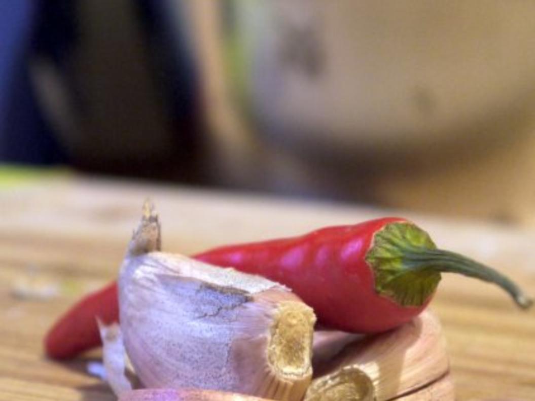 Reispfanne mit Garnelen und Avocado - einfach - 356 kcal/100g