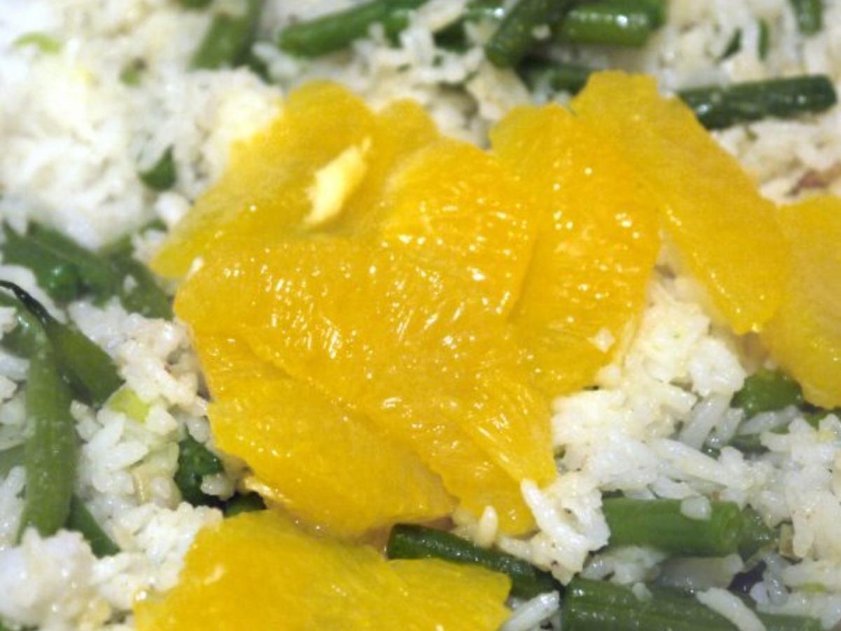 Reispfanne mit Garnelen und Avocado - einfach - 356 kcal/100g