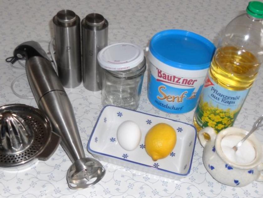 Oma Friede`s ganz schnell, selbstgemachte Mayonnaise Rzpt um 1958 ...