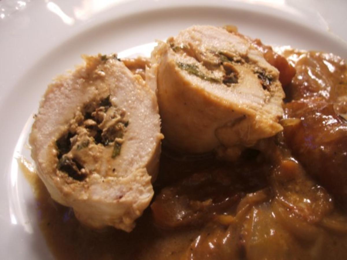 Geflügel: Involtini di Pollo con Verdura di Pomodoro - Rezept - kochbar.de