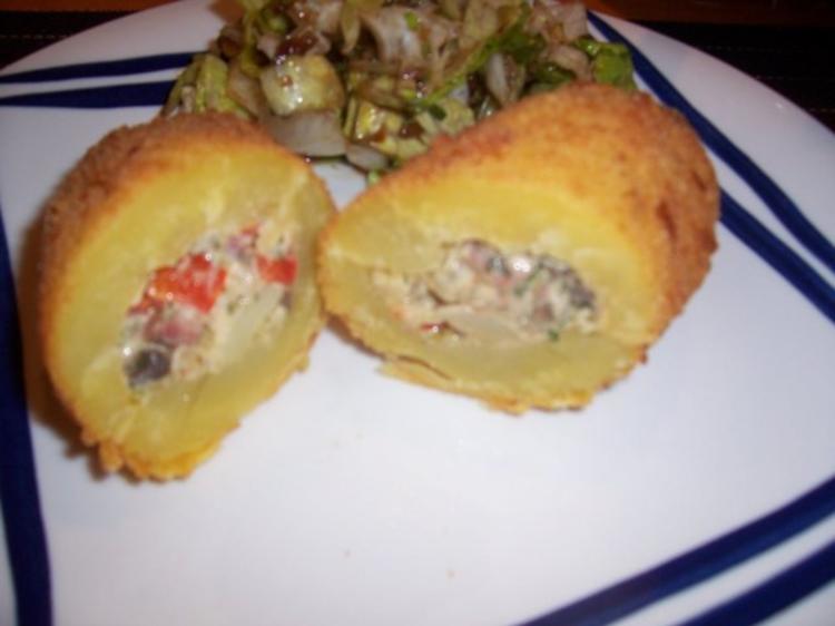 Gefüllte panierte- Kartoffeln - einfach - 176 kcal/100g