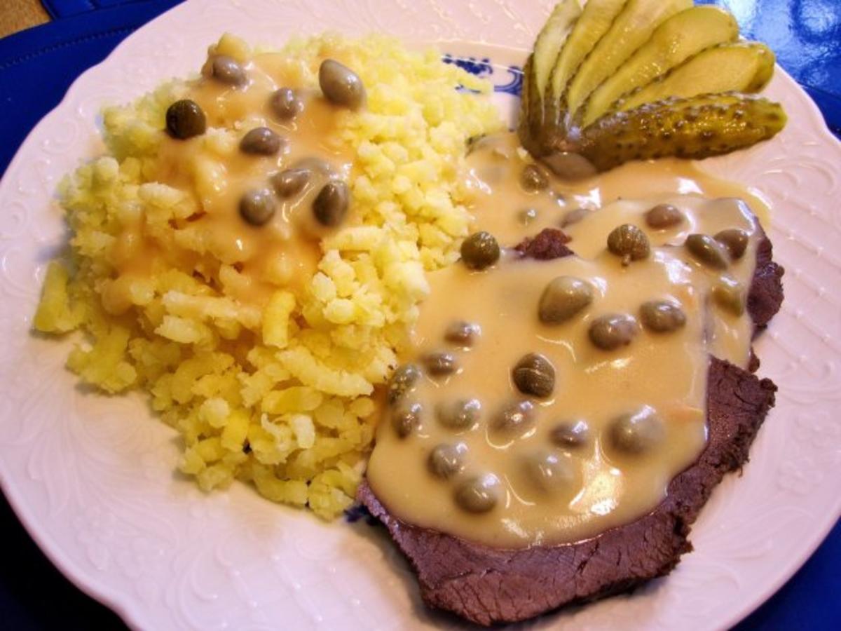 Ochsenbäckchen mit Kapernsoße - einfach - von mimi