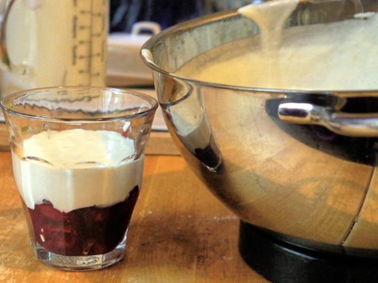 Tonka Creme auf Gewürzkirschen - einfach - 272 kcal/100g