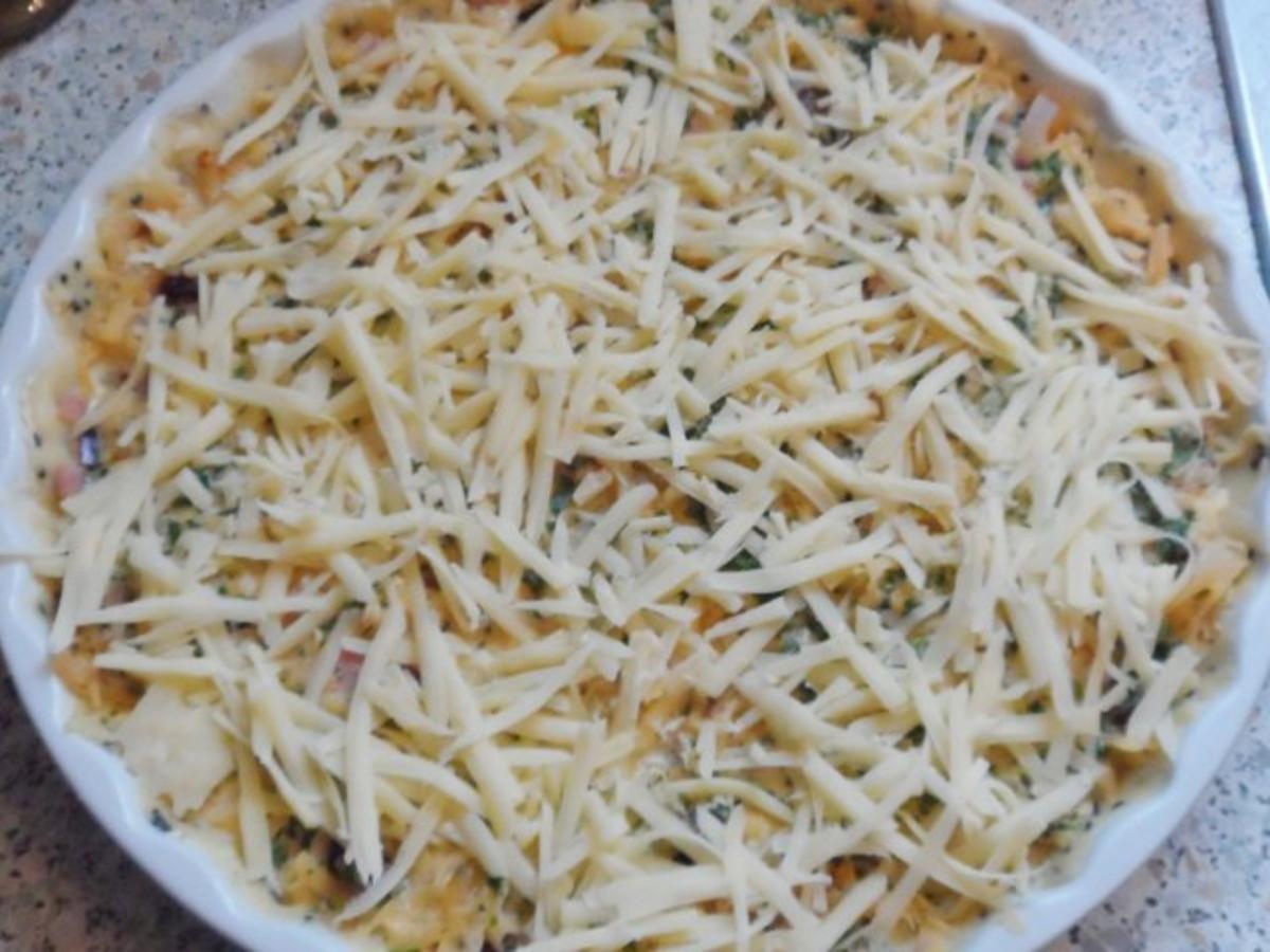 Steckrüben Tarte mit Schwarzkümmel und Bergkäse - einfach - 232 kcal/100g