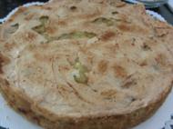 Rhabarberkuchen mit Baiserhaube - einfach - 196 kcal/100g