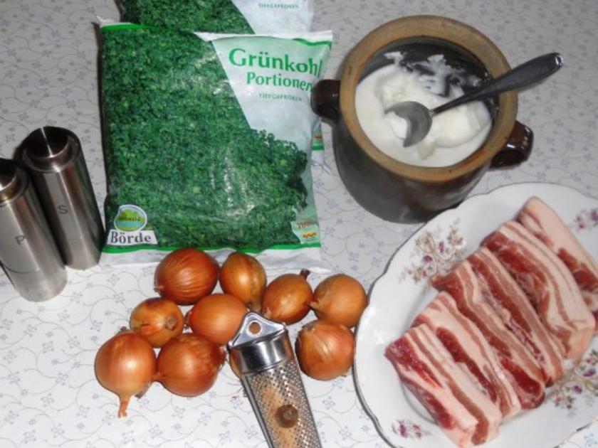 Oma Friede`s Braunkohl mit kleinen gebratenen Kartoffeln Rezpt um 1948 ...