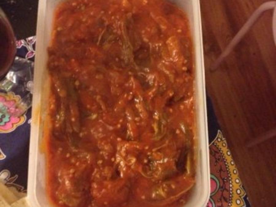 Bemyeh mit Lamm libanesischer Okra Eintopf - 58 kcal/100g