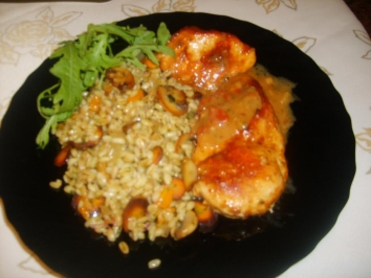 Bunte Ebli Pfanne mit Hähnchenbrustfilet - 179 kcal/100g