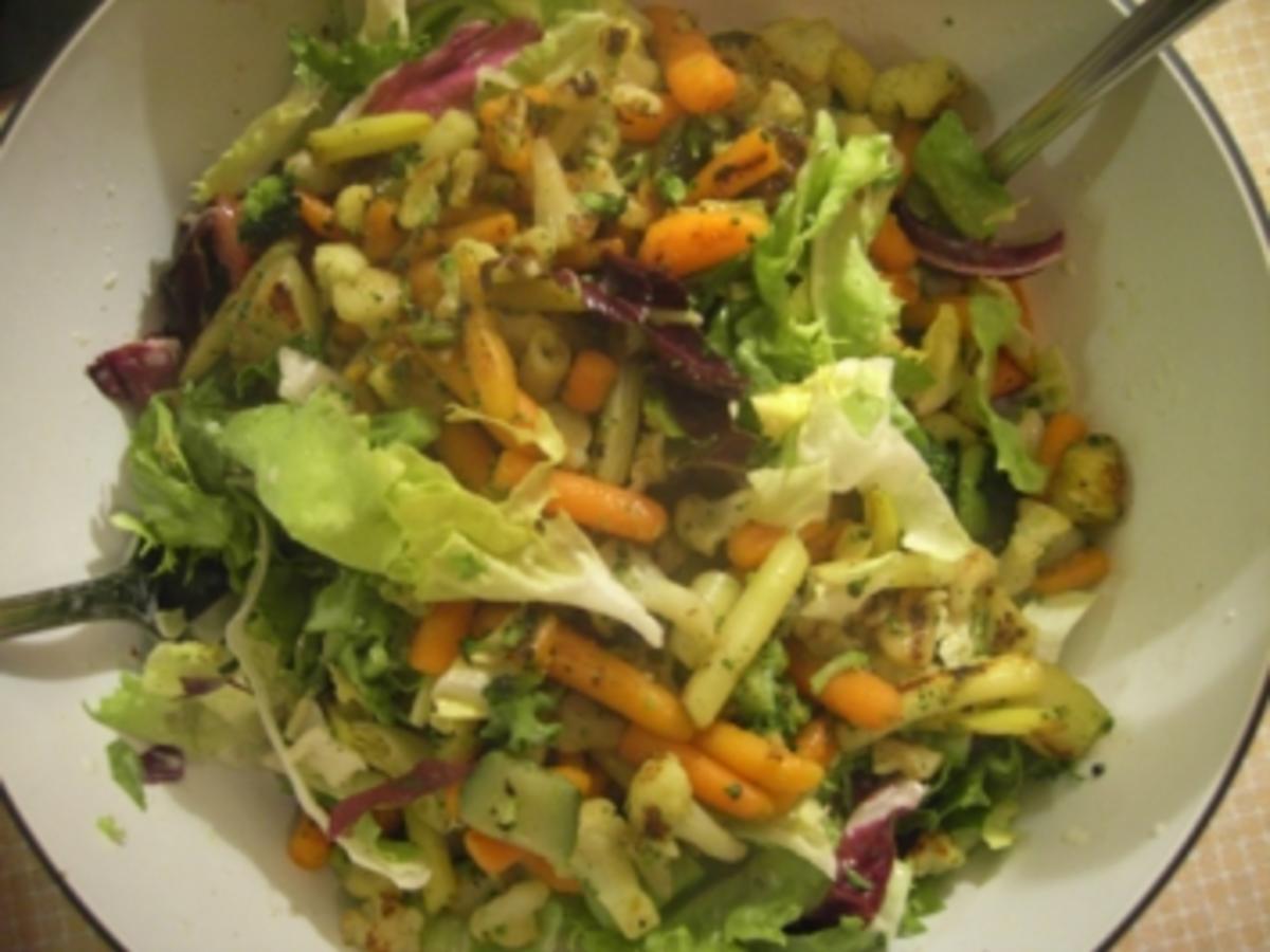 Salate: Warmer Salat I II kommt bald - schnell & einfach - 55 kcal/100g