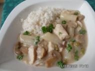 Hühnerfrikassée mit Kapern - schnell & einfach - 163 kcal/100g